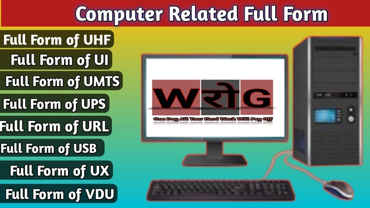 10 Commonly Used Full Form | FulI Form of computer | abbreviation ...