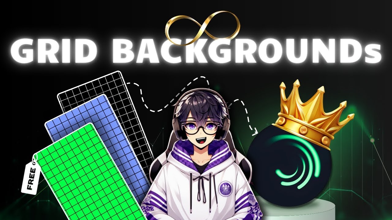 Generate Grid Backgrounds by your own! Free grid background pack - YouTube