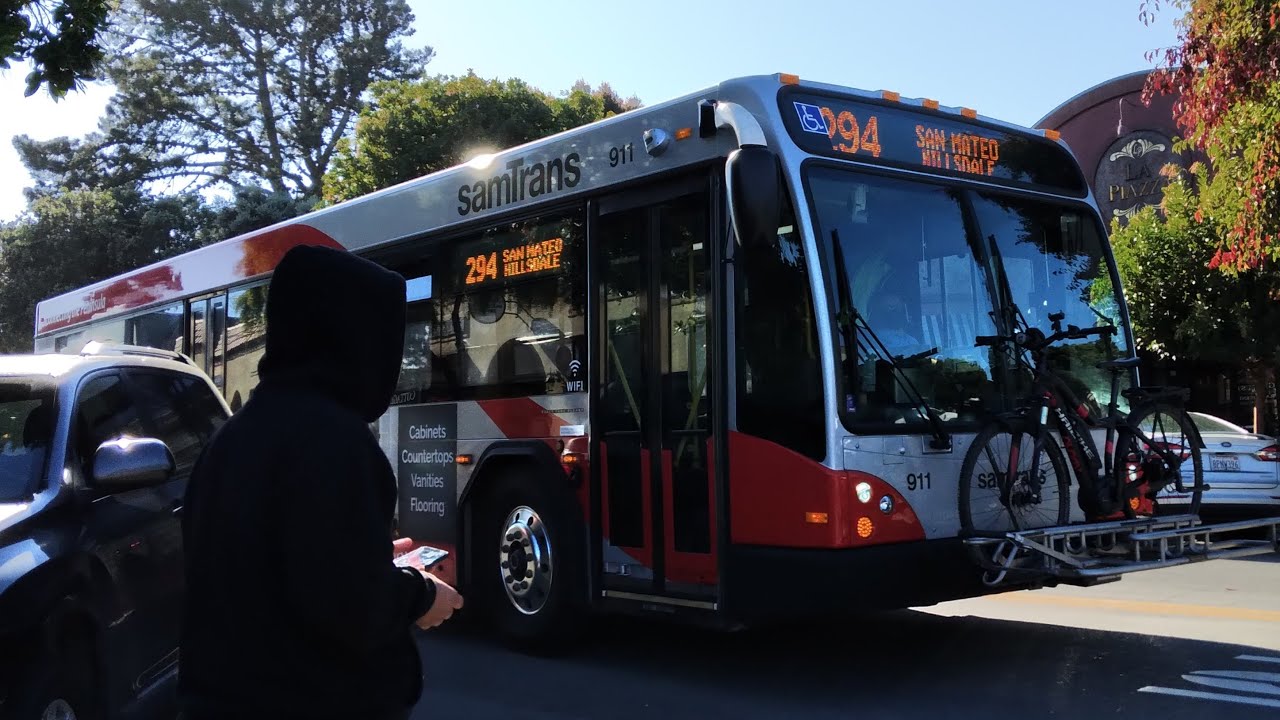 SamTrans 2014 Gillig BRT 40' 911 on Route 294 - YouTube