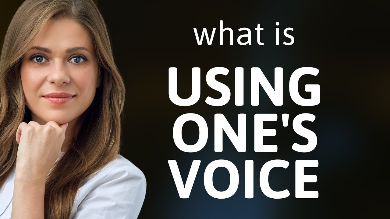 Unleashing Your Potential: The Power of Using One's Voice - YouTube