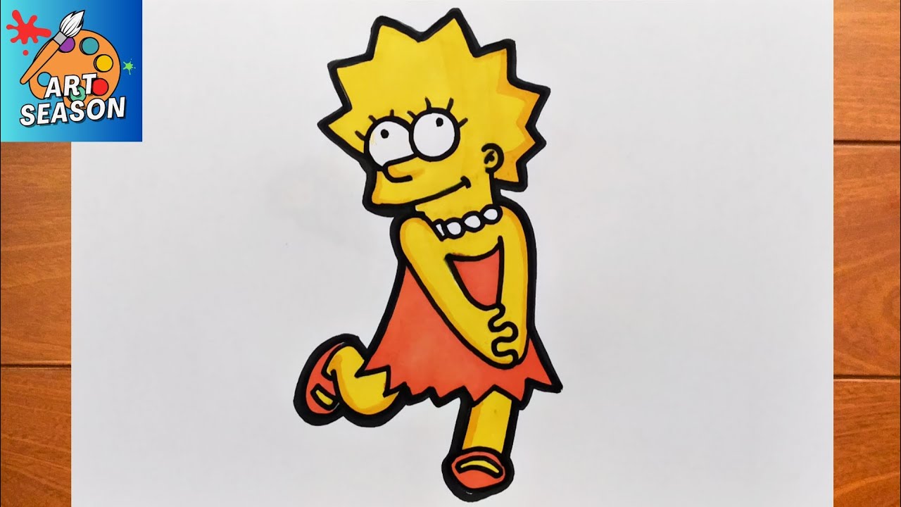 How to Draw Lisa Simpson - The Simpsons - YouTube