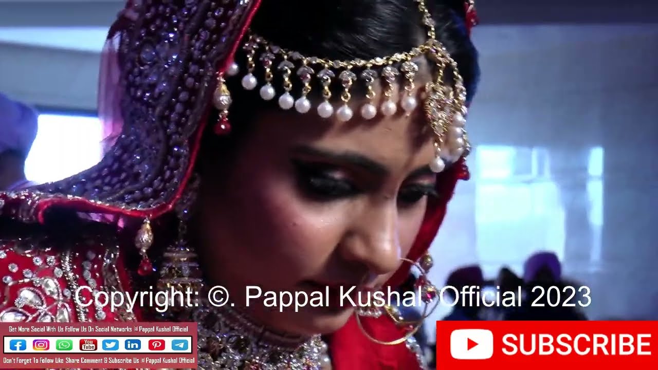 ! Punjabi Dulhan Stage Entry ! Close Face ! Pappal Kushal Official # ...