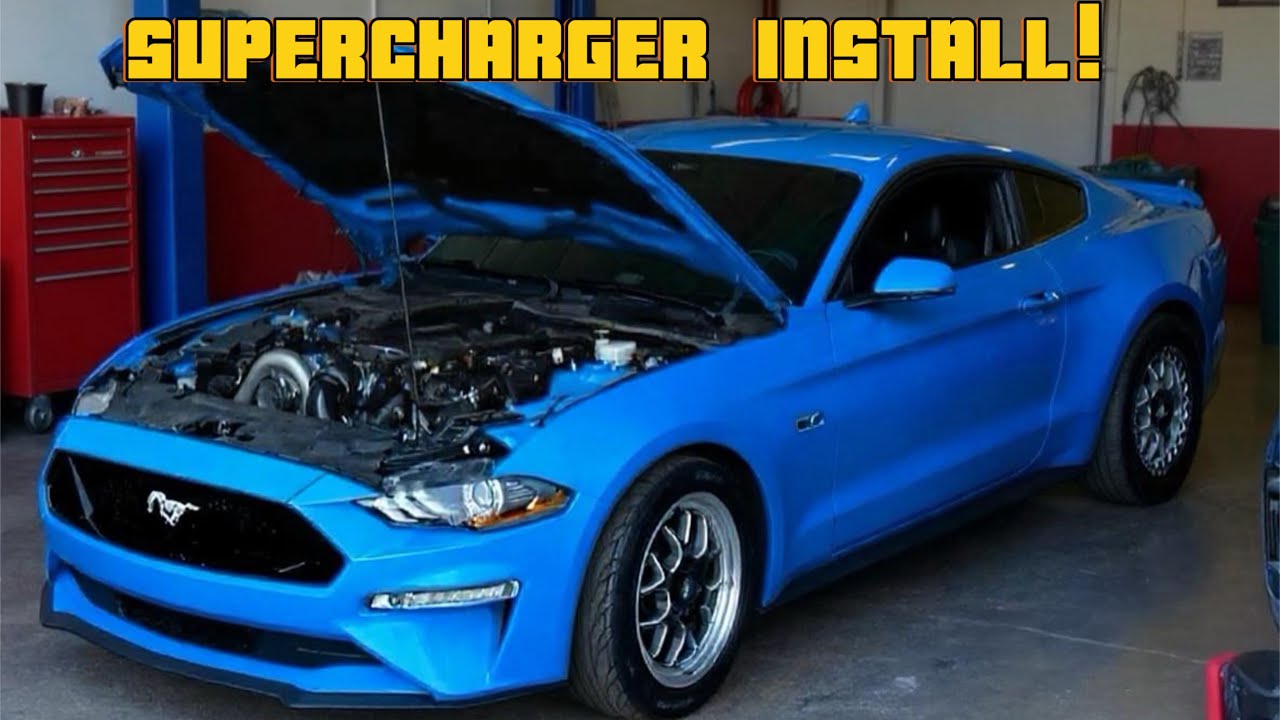 INSTALLING A SUPERCHARGER MY 2022 MUSTANG GT! #mustang #supercharged ...
