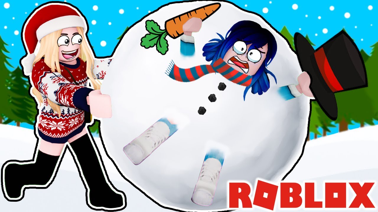 Zrobiłam NAJWIĘKSZĄ Kulę Śnieżną w Roblox ⛄️ ️ - YouTube