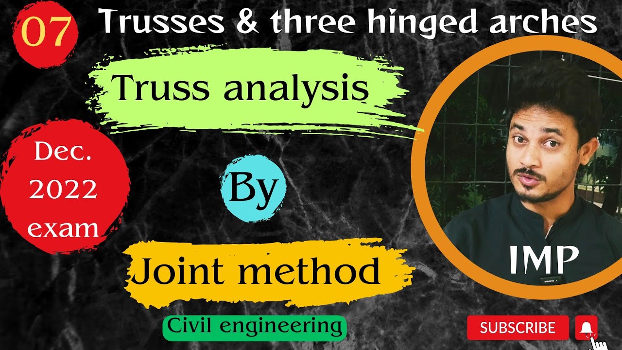 07* truss analysis by joint method | STRUCTURAL ANALYSIS | civil ...