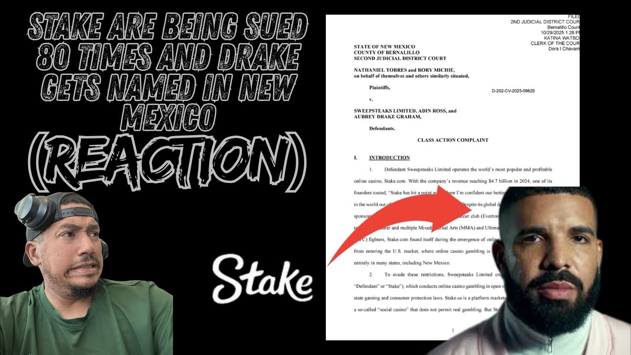 Stake is being Sued 80 times! Drake Gets named in New Mexico Lawsuit ...