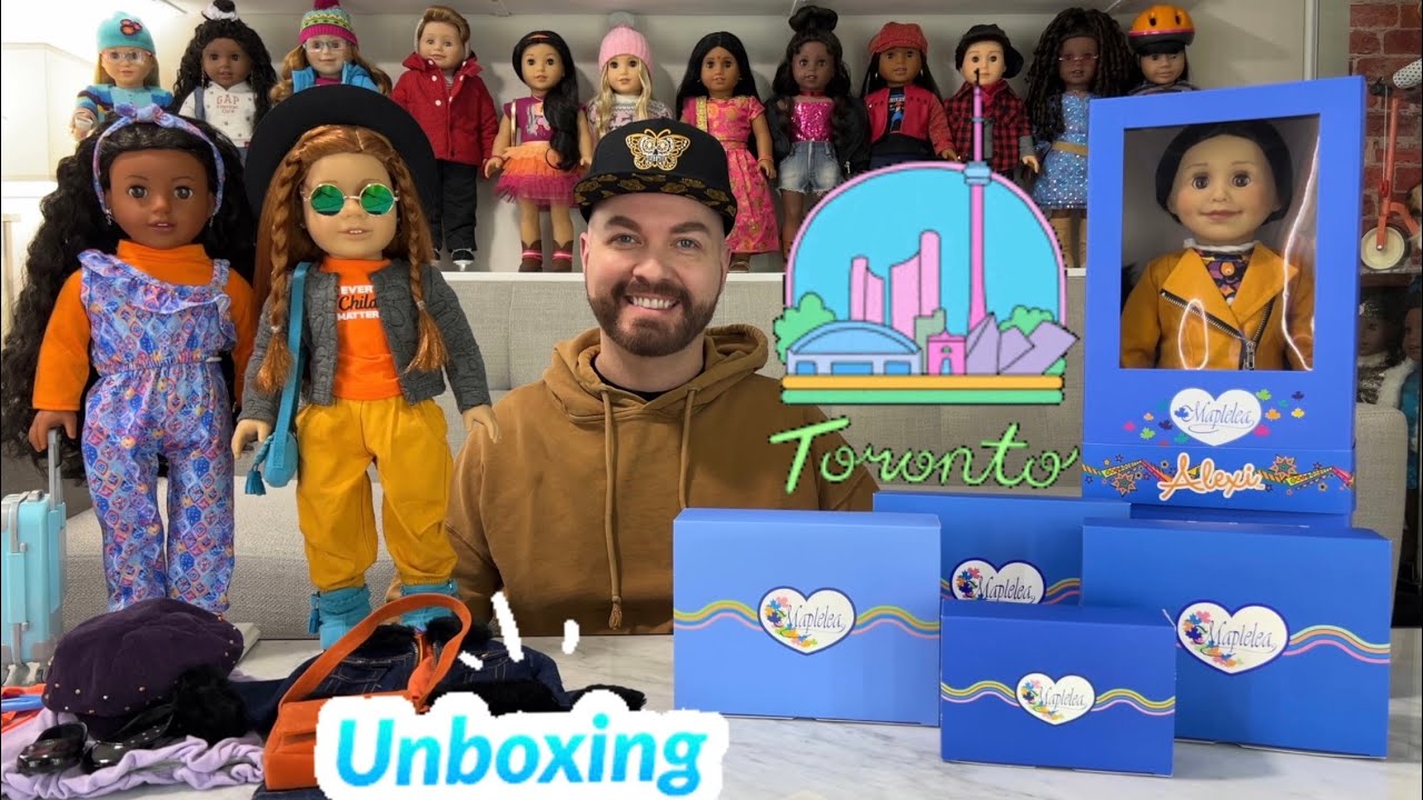 Unboxing Maplelea Toronto Girl Alexi and Her Collection - YouTube