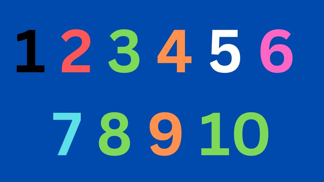 123 learn - 1234 numbers learning - numbers 1 to 10 for nursery - 123 ...