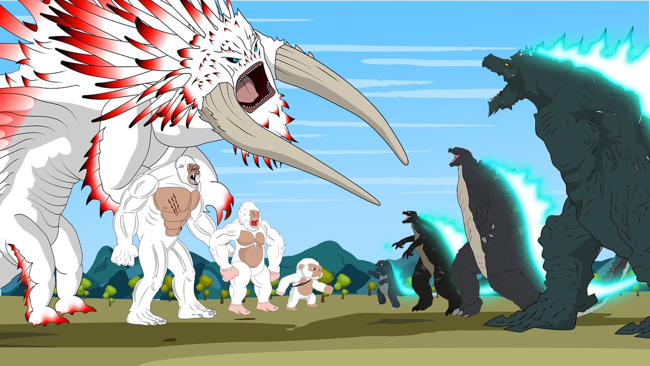 Evolution of KONG WHITE DRAGON vs Godzilla Earth: Valka Bewilderbeast ...