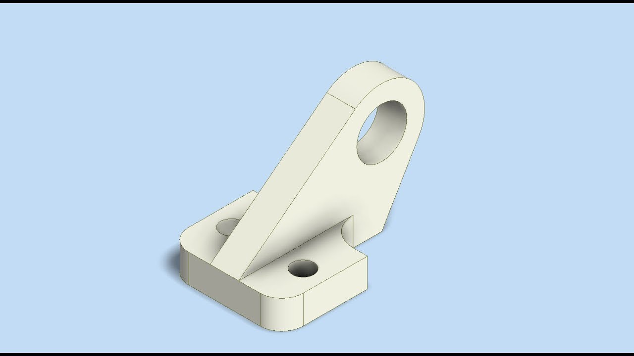 AUTODESK INVENTOR ANCHOR BASE - YouTube