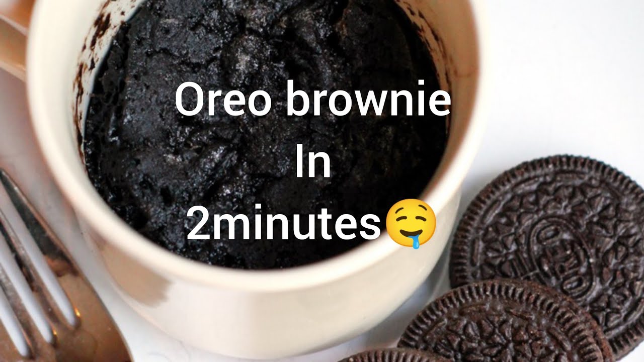 Oreo Mug Brownie| Simplest Way Of Making Brownie In 2 Minutes| Ayaan ...