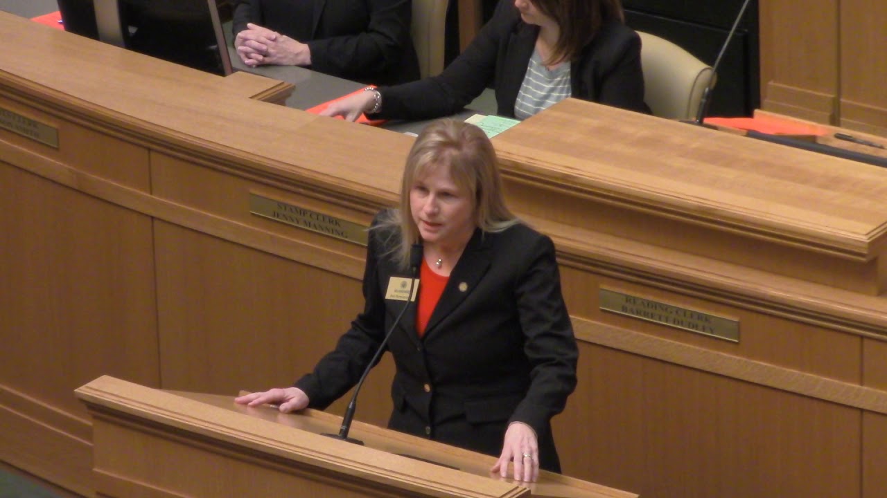 Representative Gayla H. McKenzie (R) speaks for legal immigrants ahead ...