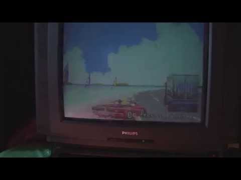 Out Run (Sega Ages) on a Philips 21PT5322 CRT TV