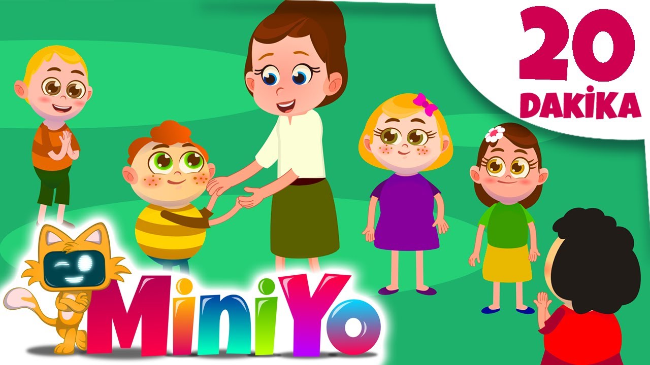 Tanışma Şarkısı + Miniyo Okul Öncesi Çocuk Şarkıları | 20 Dakika - YouTube