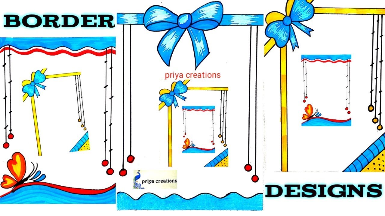 3 border design for project work | Project Assignment Note Book ...