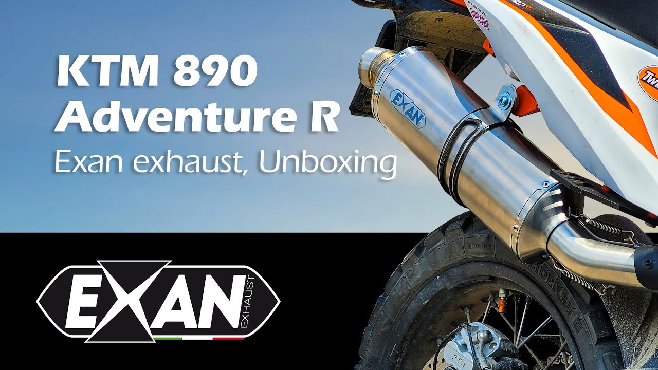 Unboxing Exan exhaust, KTM 890 Adventure R - YouTube