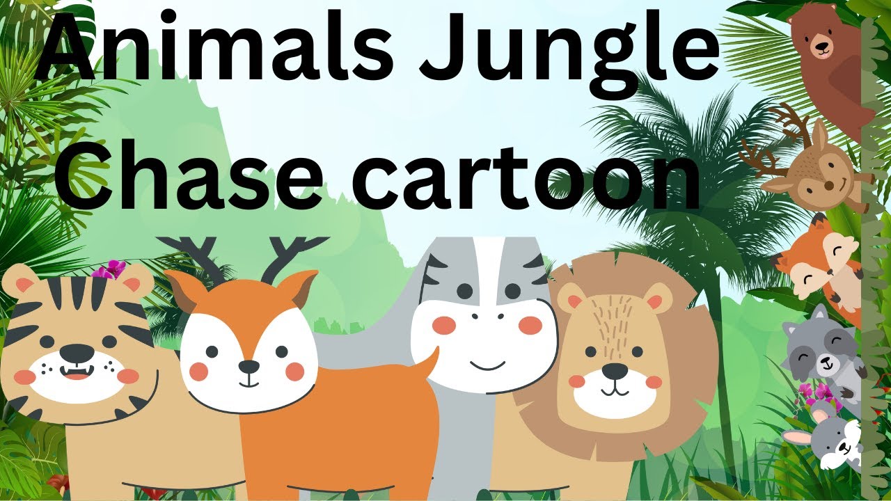 Animals Jungle Chase Cartoon - YouTube