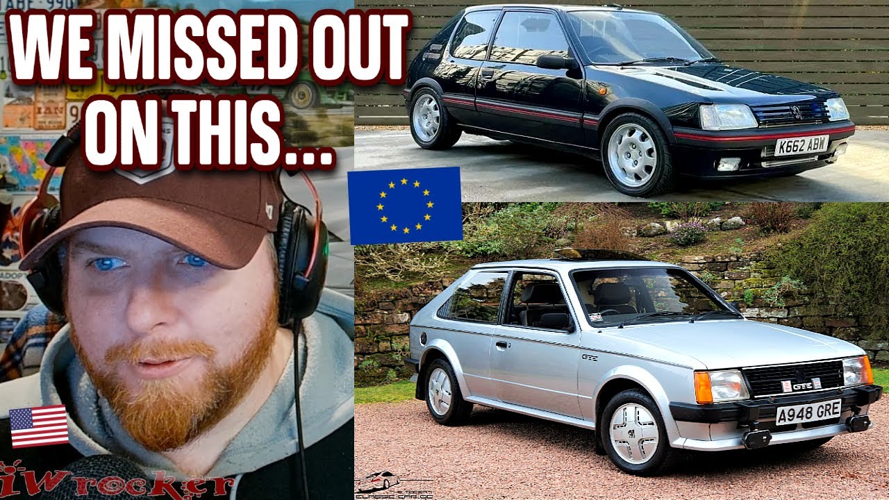 American Reacts to The Coolest Euro Hot Hatches from the 80's - YouTube
