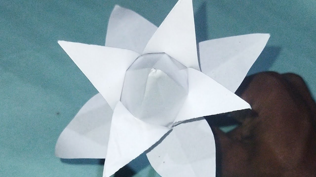 How to Make Paper Flowers | Origami Lotus Flower | Paper Lotus FloweF ...