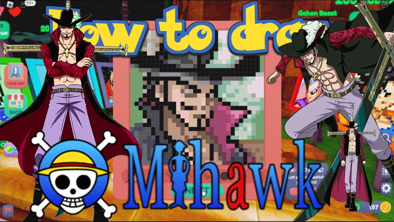 HOW TO DRAW MIHAWK - STARVING ARTIST / ROBLOX - YouTube