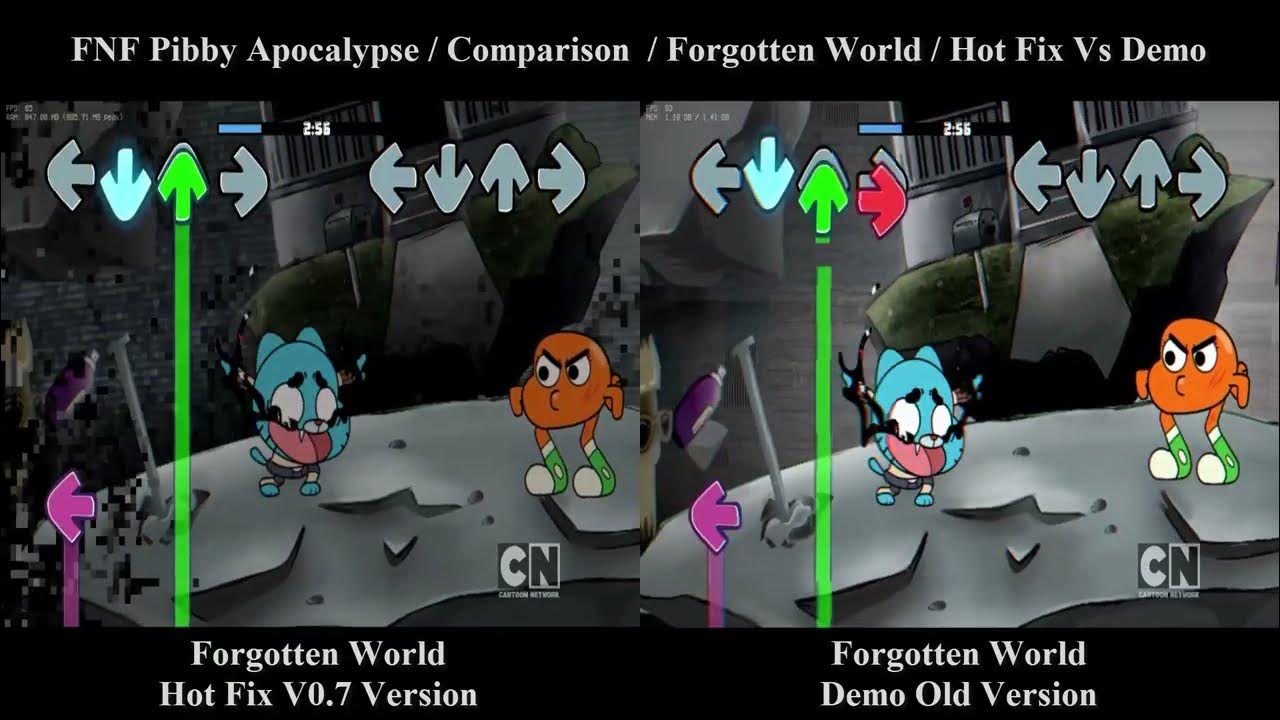 FNF Pibby Apocalypse / Comparison / Forgotten World / Hot Fix vs Demo Version - YouTube