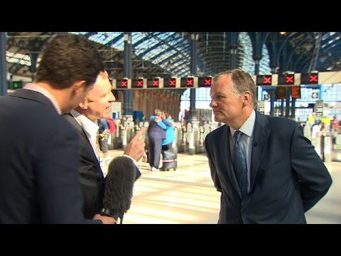 Angry commuter interrupts interview with Southern staff - YouTube