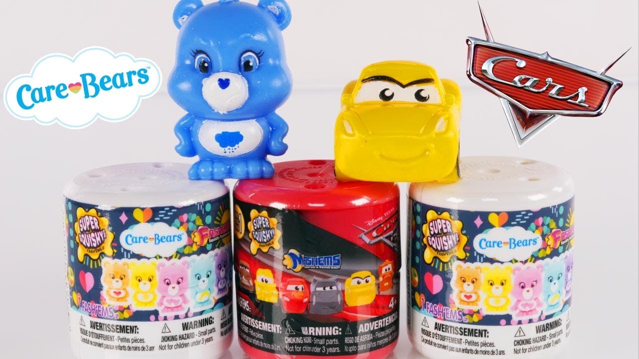 Fashems Mashems new Care Bears and Disney Cars 3 Surprise Toy Review ...