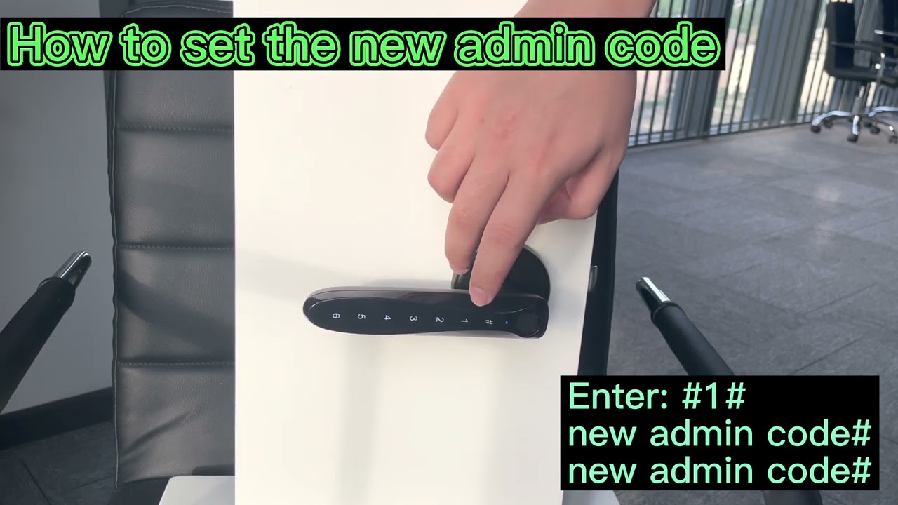 How to set the new admin code - YouTube
