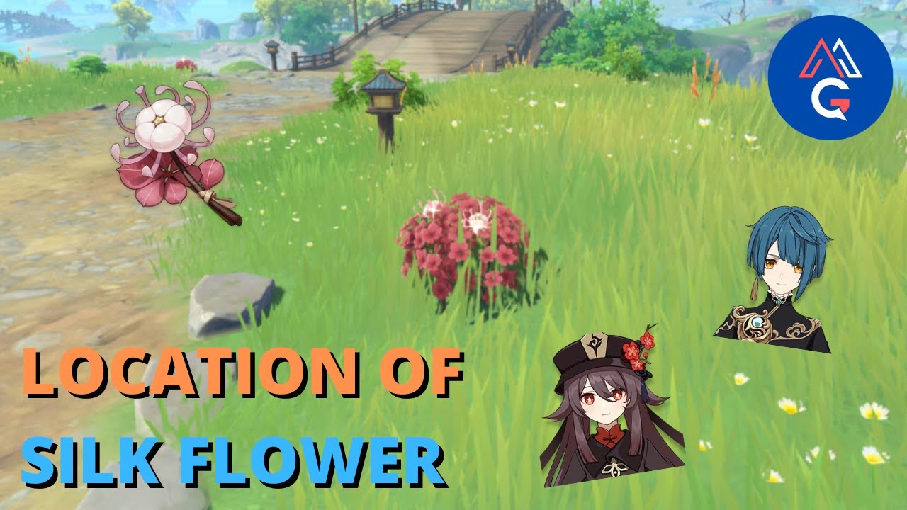 LOCATION OF SILK FLOWER GENSHIN IMPACT - YouTube
