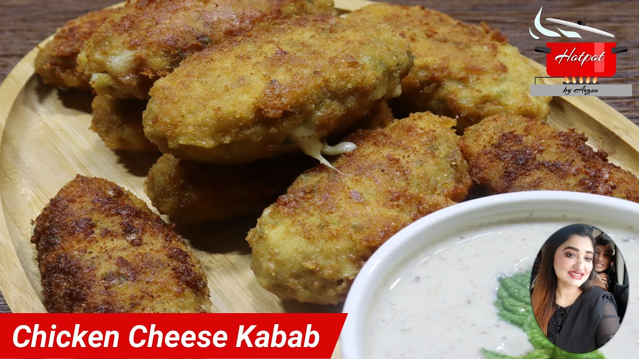 Chicken Cheese Kabab Recipe | Ramadan Special Cheese Kabab | Hotpot by ...