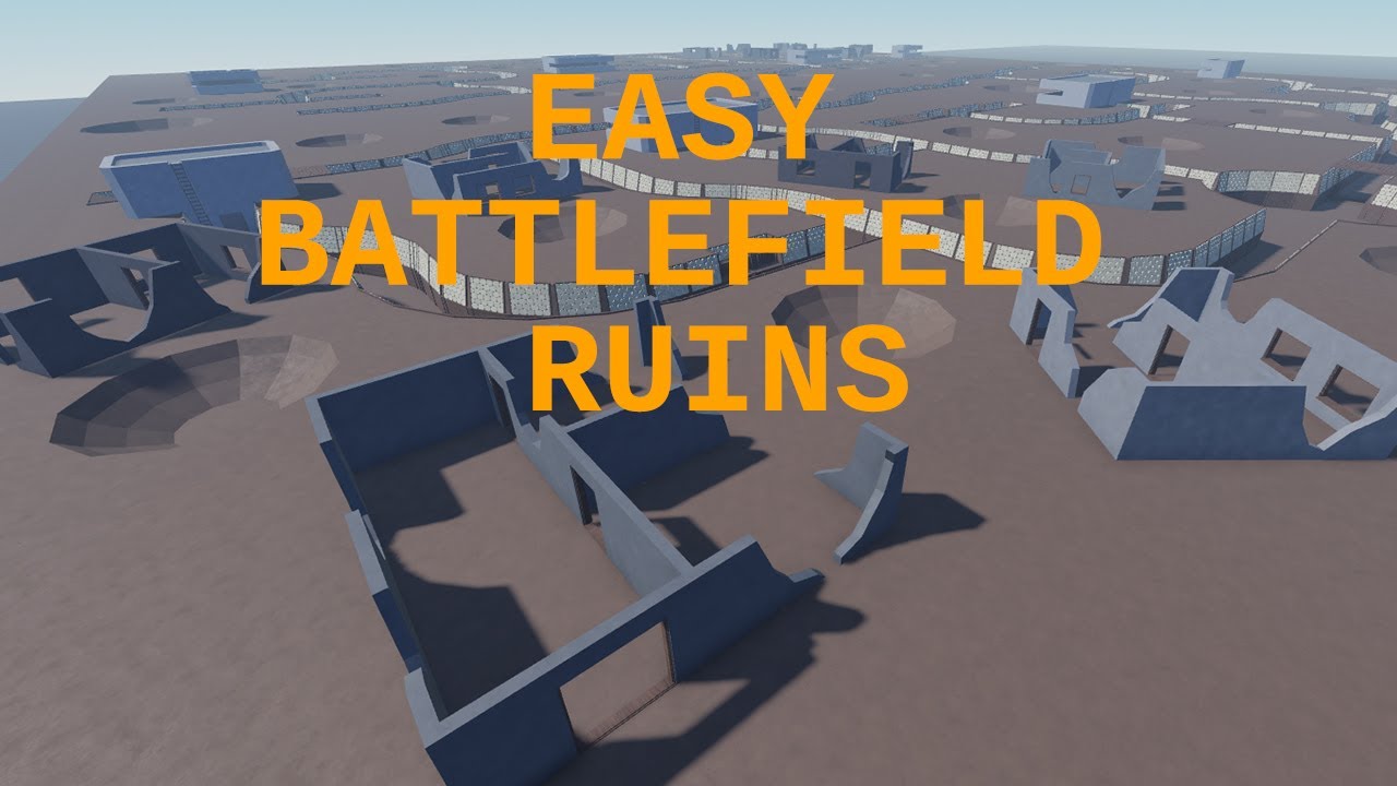 BATTLEFIELD RUINS - ROBLOX BUILDING TIMELAPSE - YouTube