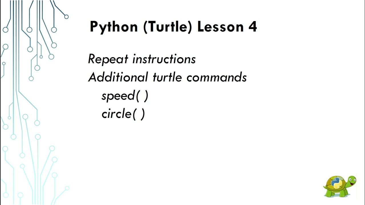 Python Turtle Lesson 4 - YouTube