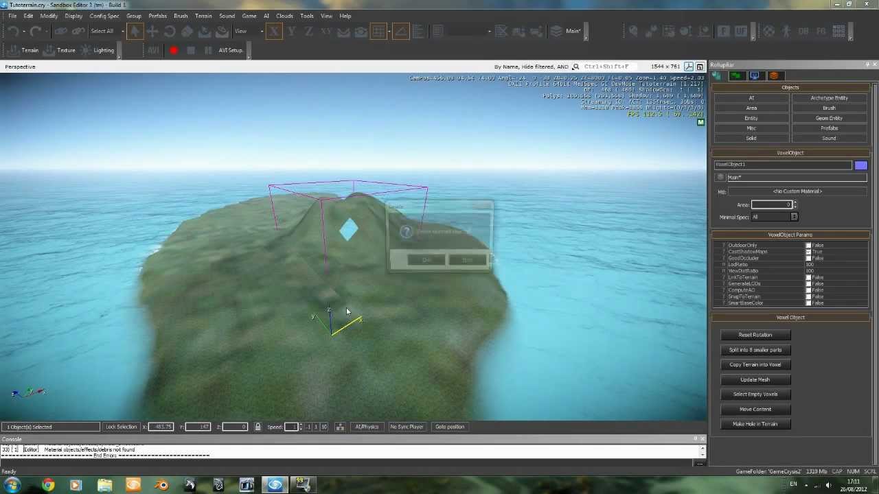 Cryengine 3 Terrain avancé/Voxel Objects Tuto FR - YouTube