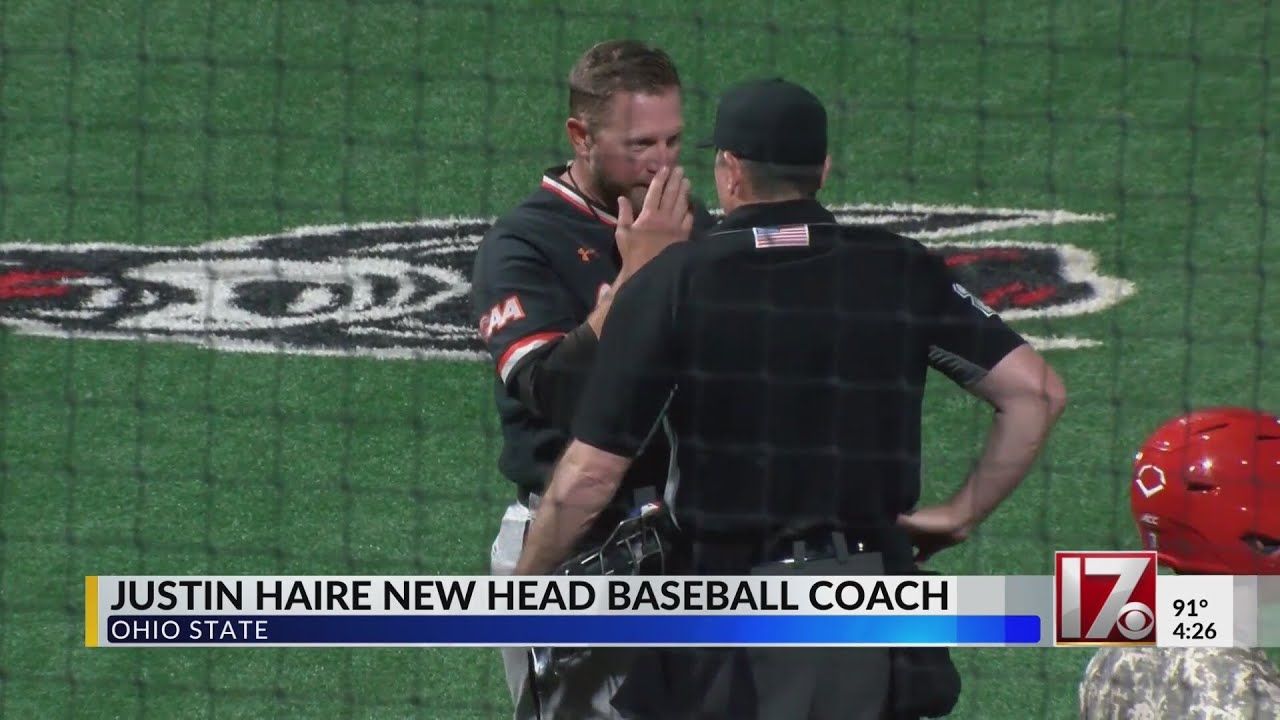 Justin Haire new head baseball coach for Ohio State - YouTube