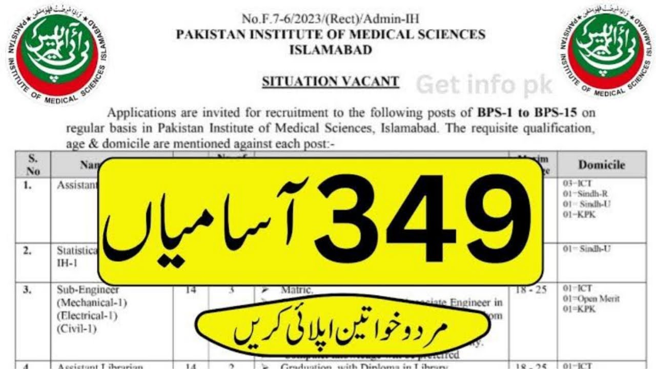 Pims jobs 2023 application form [Download] 349 Vacancies | How to Fill ...