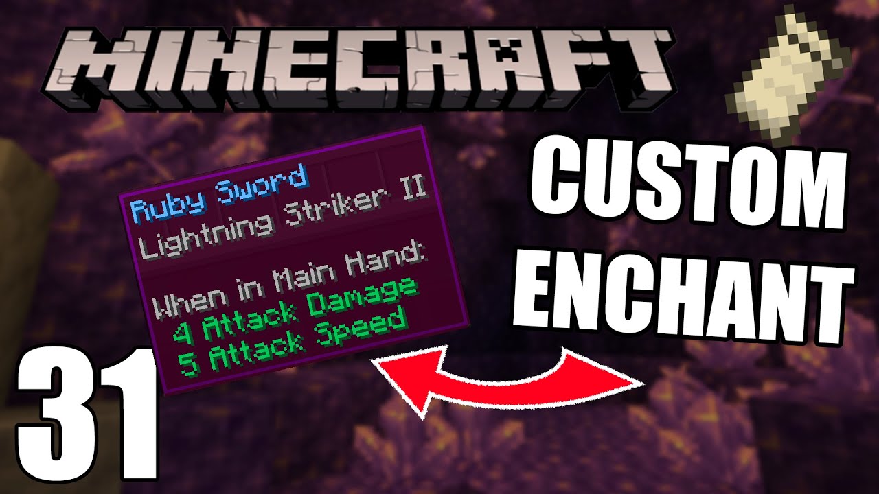 Minecraft, but WE ADD CUSTOM ENCHANTMENTS with Fabric - YouTube