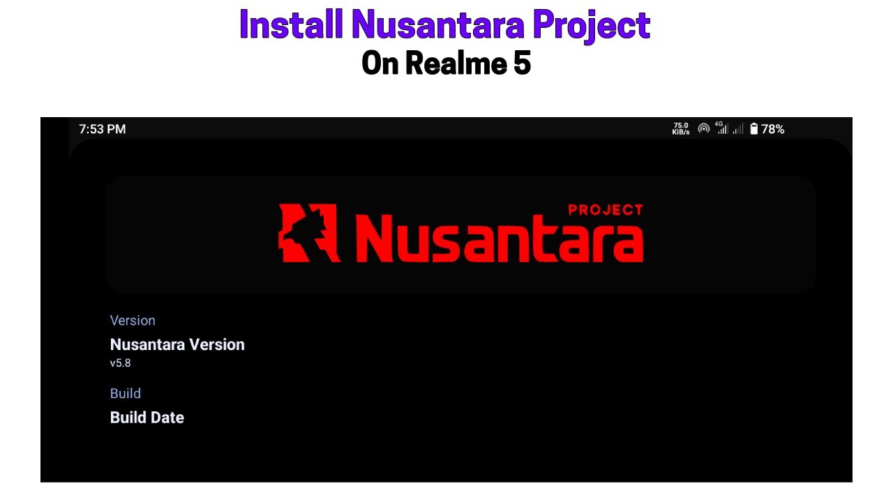 Install Nusantara Project on Realme 5 | RMX1911 | Trinket - YouTube