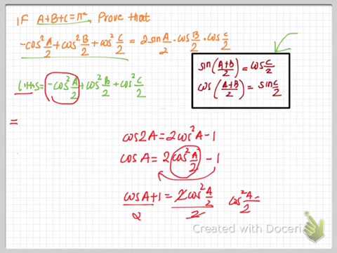 1.How to solve conditional trigonometry identities questions for grade ...