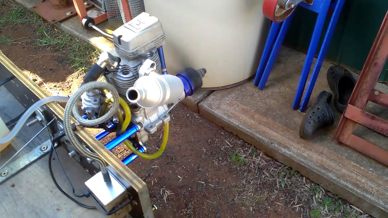 Ngh 38cc gas engine with muffler - YouTube
