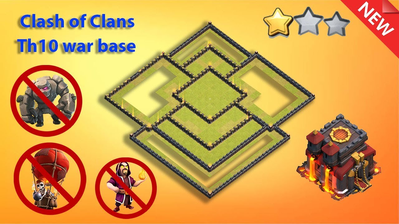 BEST TH10 WAR BASE DESIGN FOR 2020 | Town Hall 10 Base Anti Valky,Anti ...
