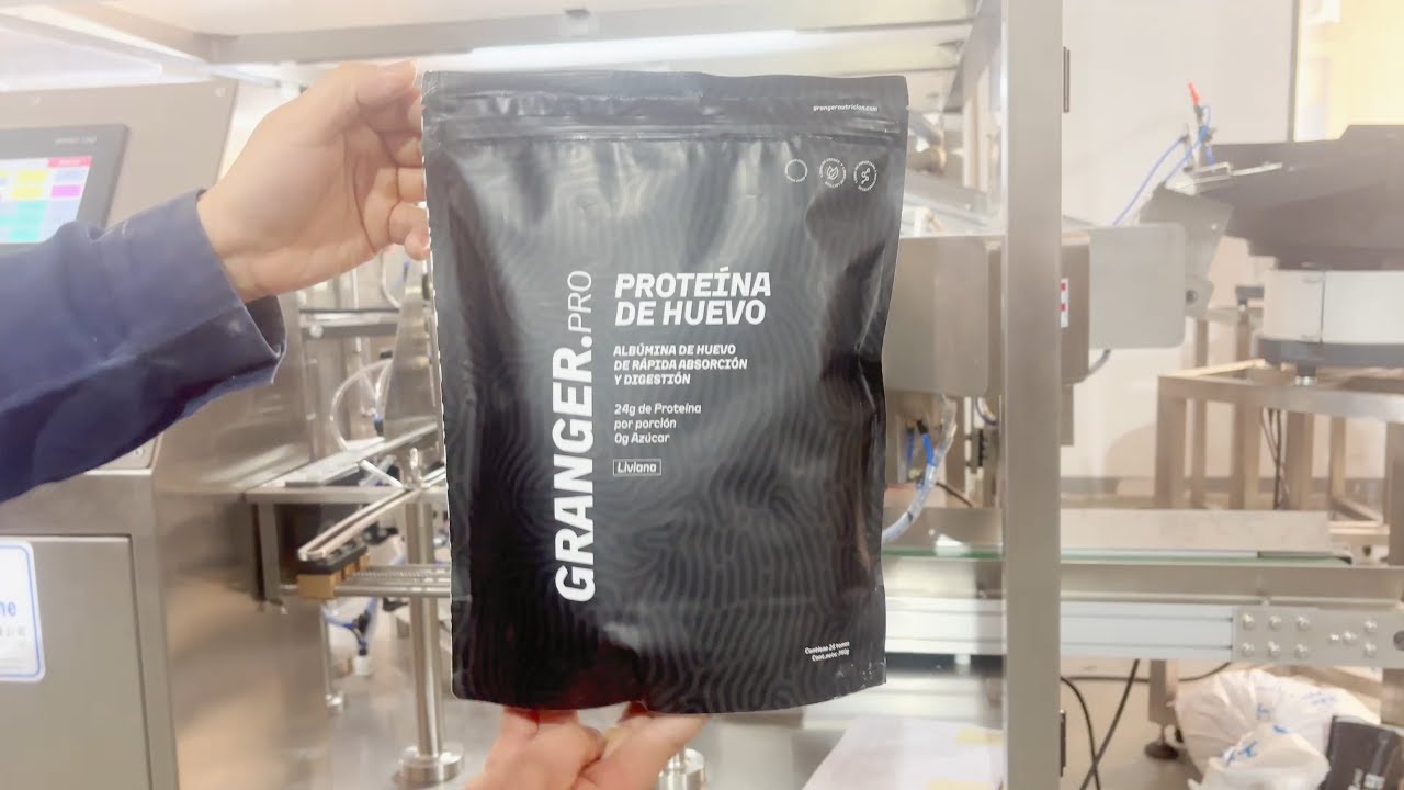 Automatic Creatine Protein Powder pouch filling machine with spoon ...