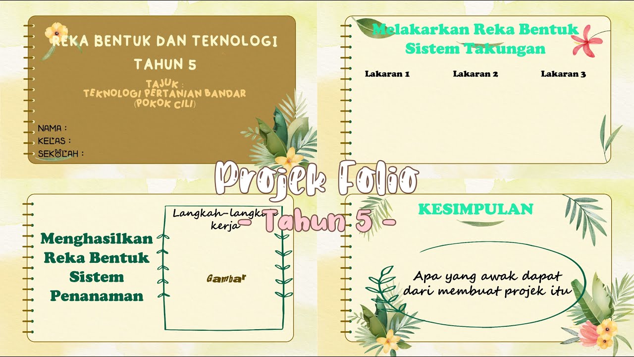 PROJEK FOLIO | RBT TAHUN 5 | TEKNOLOGI PERTANIAN BANDAR - YouTube