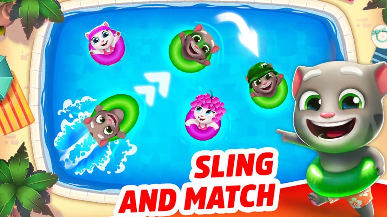Talking Tom Pool - Puzzle Game - Outfit7 Limite d Level 198-201 Let's ...