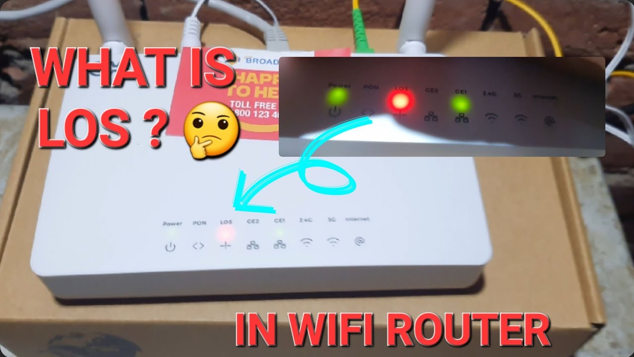 🤔 WHAT IS LOS ? WIFI Router me Red light kyu jal rhi hai - YouTube