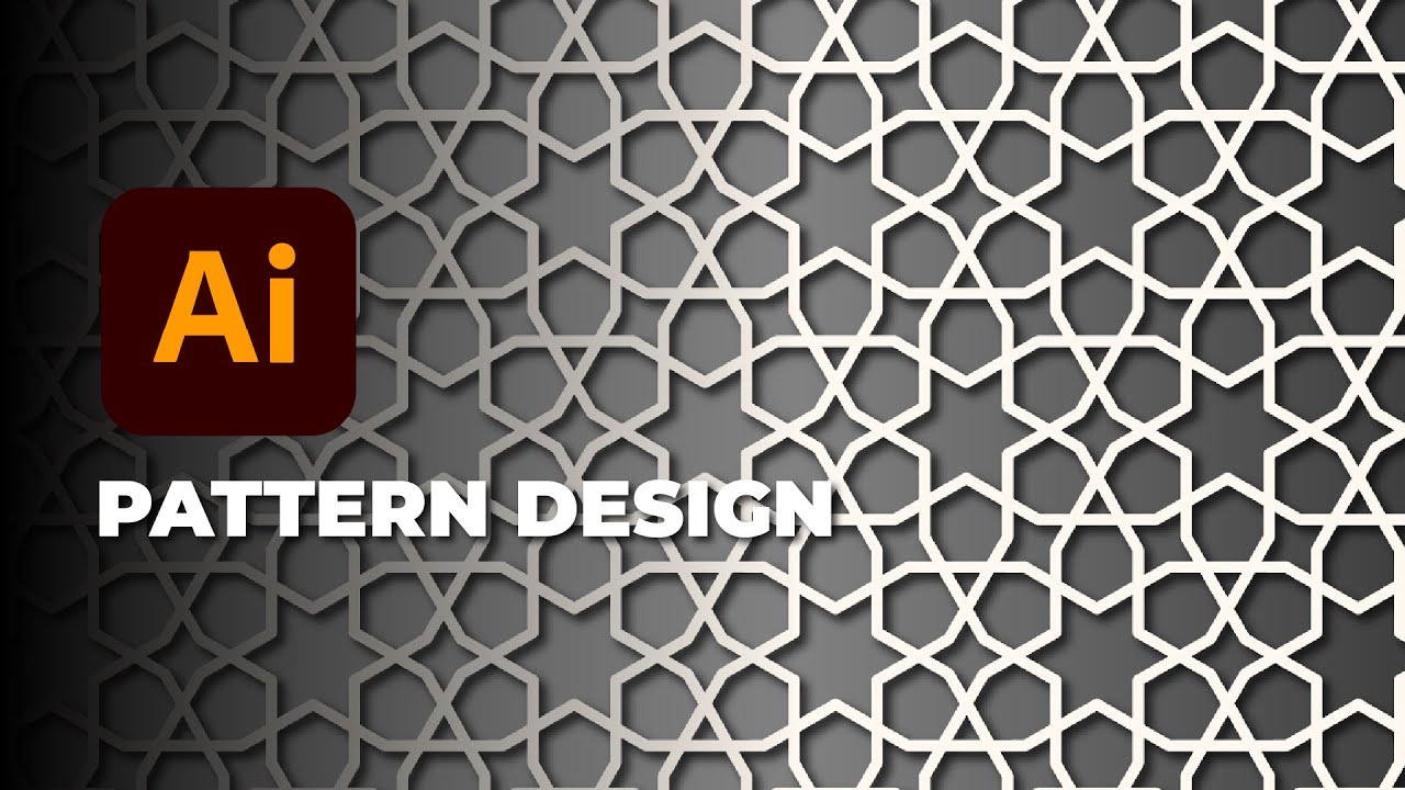 Geometric islamic art 6 fold pattern design AdobeIllustrator tutorial ...