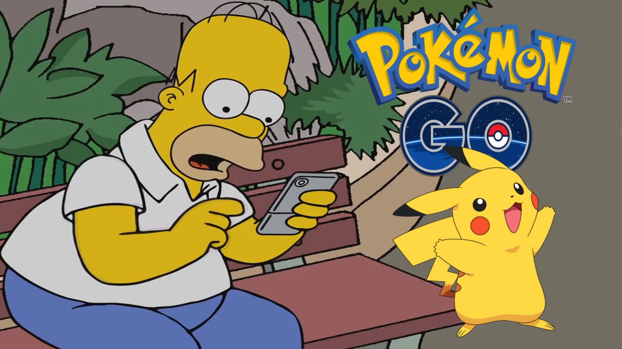 El VERDADERO Episodio De POKEMON GO En Los Simpsons - YouTube