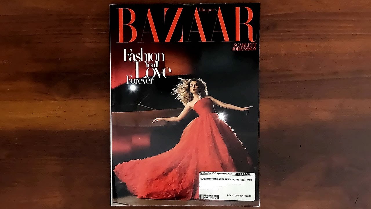 Harper's Bazaar February 2009 Scarlett Johansson | ASMR Magazine Flip ...