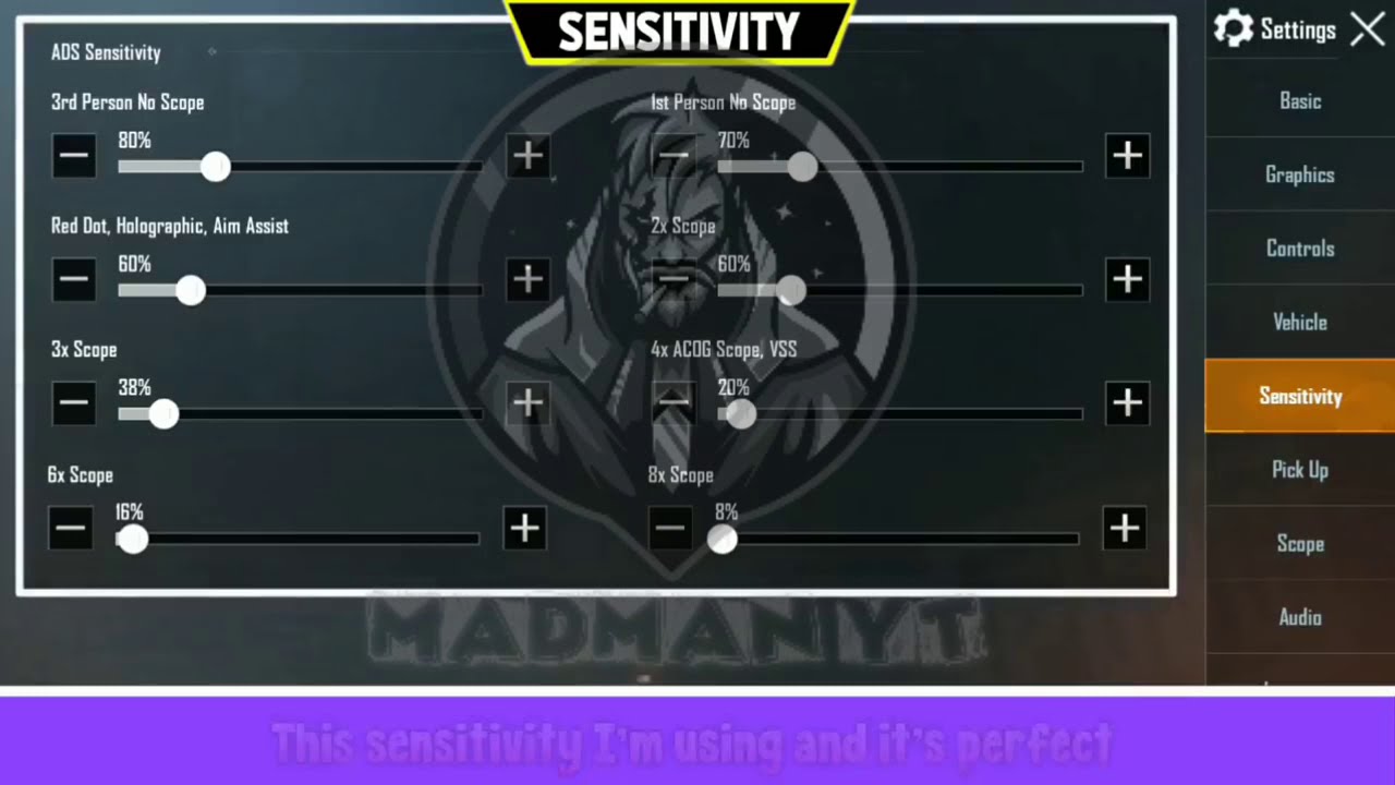 pubg sensitivity settings - YouTube