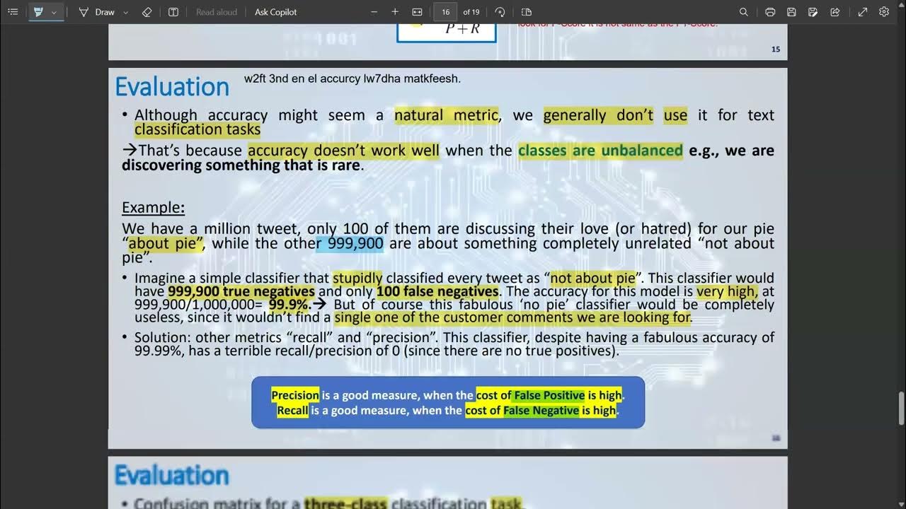 Lecture 5 (NxN confusion matrix, Macro averaging, and Micro averaging) part 3 - YouTube