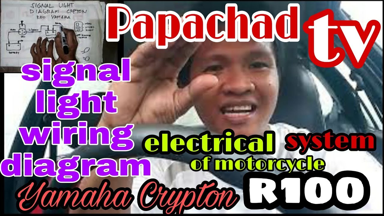 YAMAHA CRYPTON R100 , SIGNAL LIGHT WIRING DIAGRAM , COLOR CODING AND ...